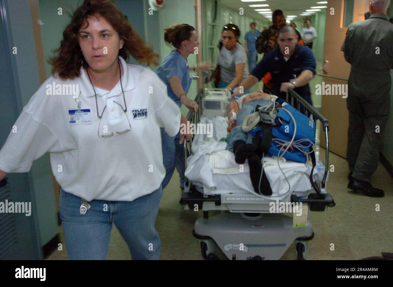 US Navy Military members and volunteers from the non-governmental ...