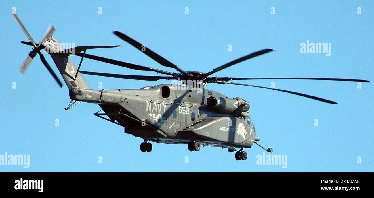 US Navy An MH-53E Sea Dragon helicopter flies over Naval Station ...