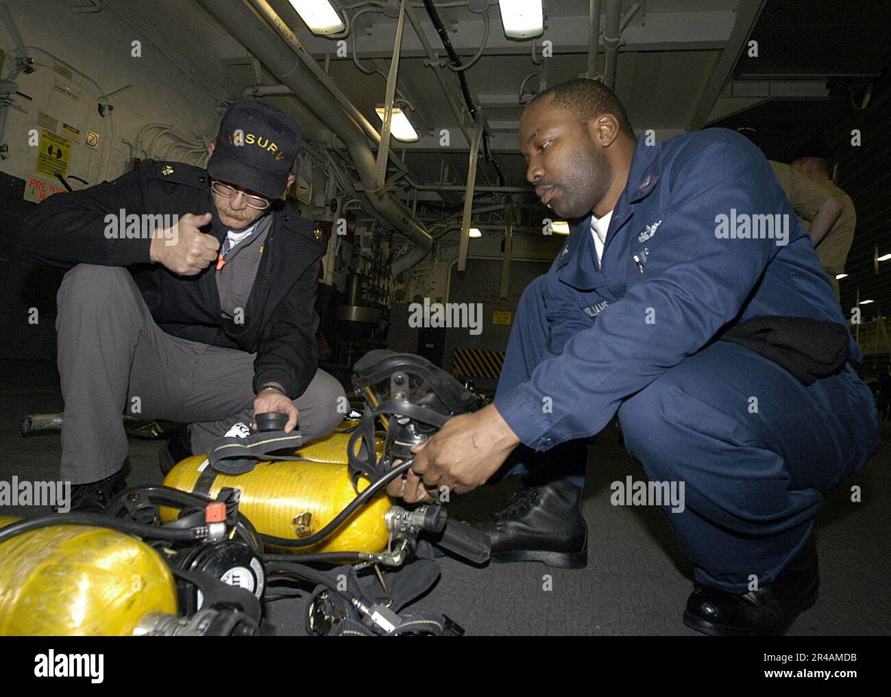 US Navy Damage Controlman Stock Photo - Alamy
