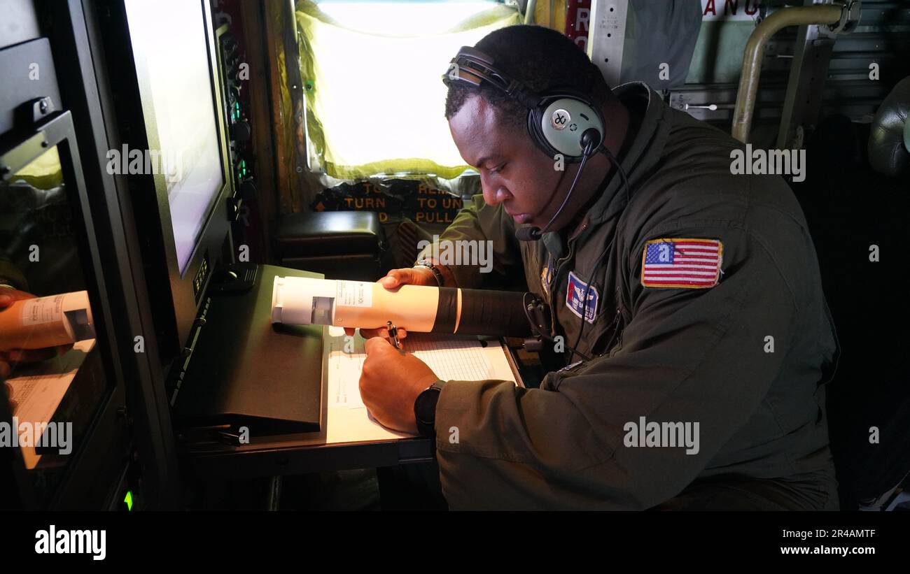 Tech. Sgt. Larry Banks, 53rd Weather Reconnaissance Squadron loadmaster ...