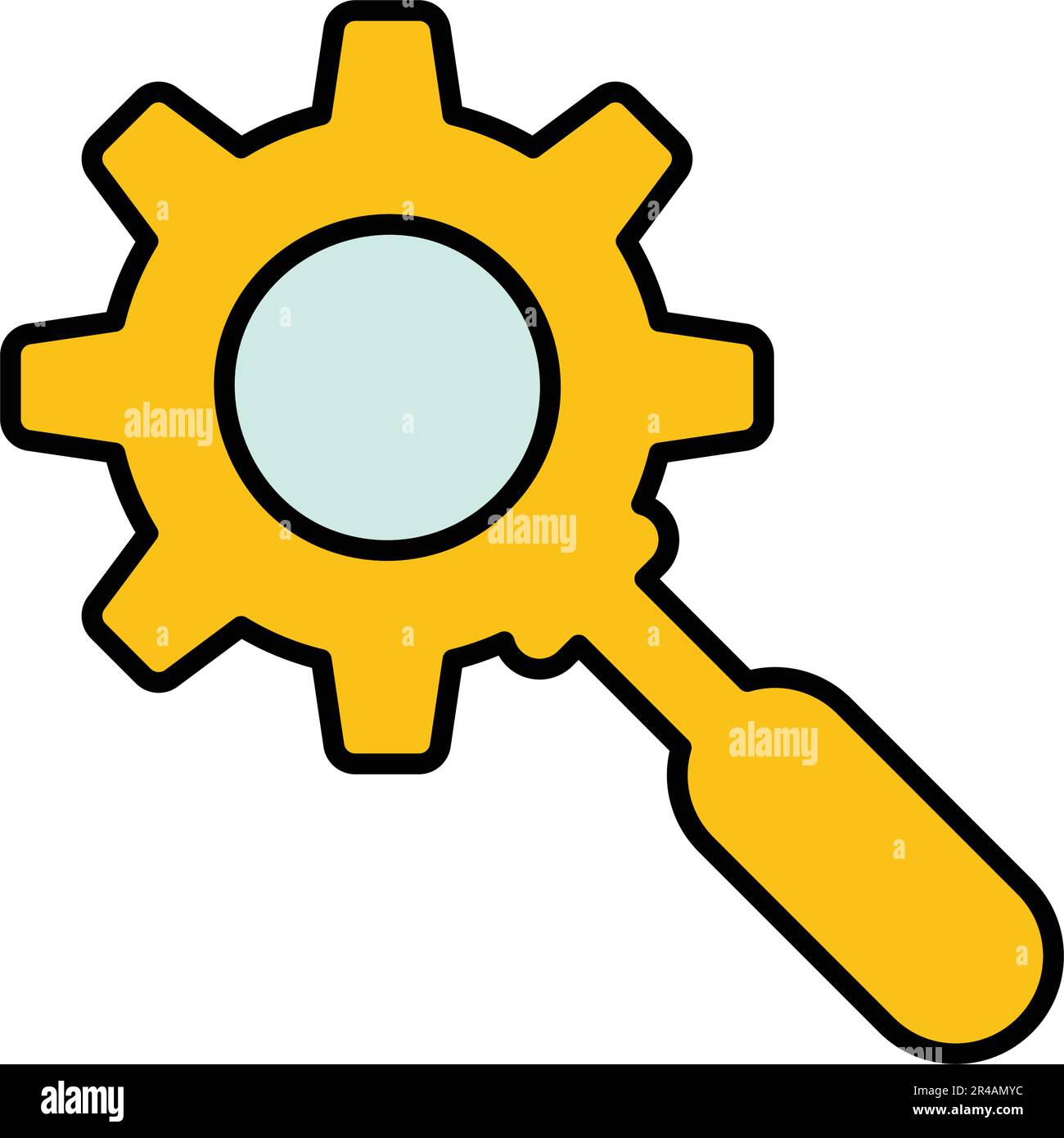 Magnifier Optimization Icon Beautiful Vector Design Perfect Use For Web Print Media Online