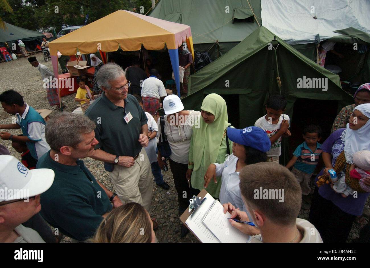 US Navy Public health workers from the Military Sealift Command (MSC ...