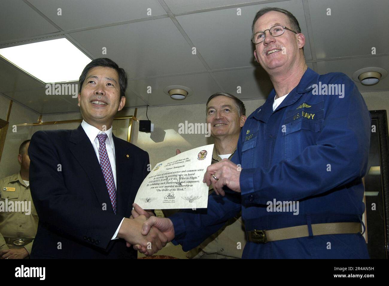US Navy Commanding Officer, USS Kitty Hawk (CV 63 Stock Photo - Alamy