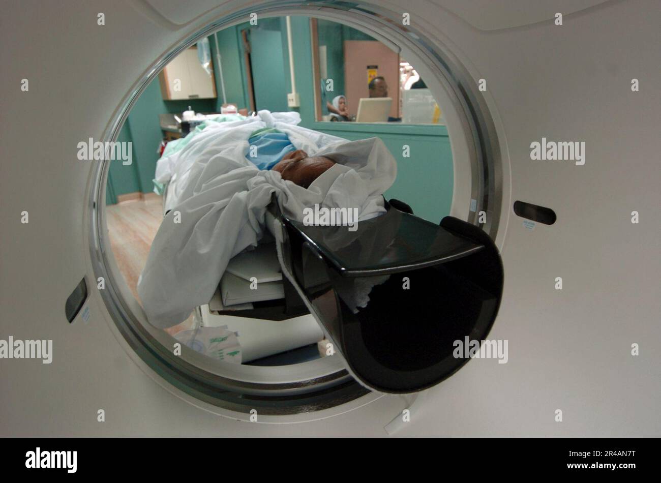 US Navy An Indonesian patient receives a Computed Axial Tomography (CAT ...