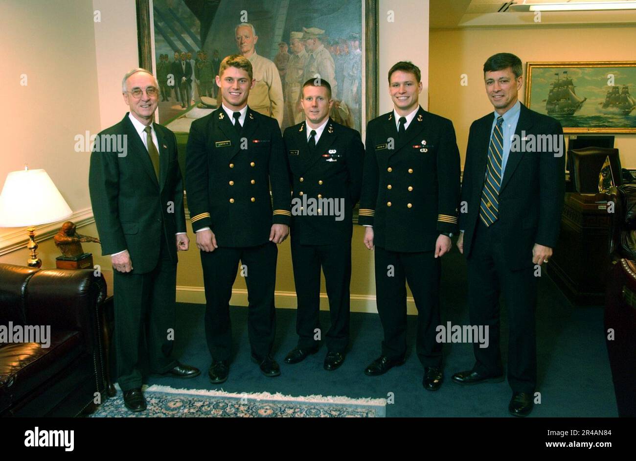 US Navy The 2005 U.S. Naval Academy Rhodes Scholars meet with Secretary ...