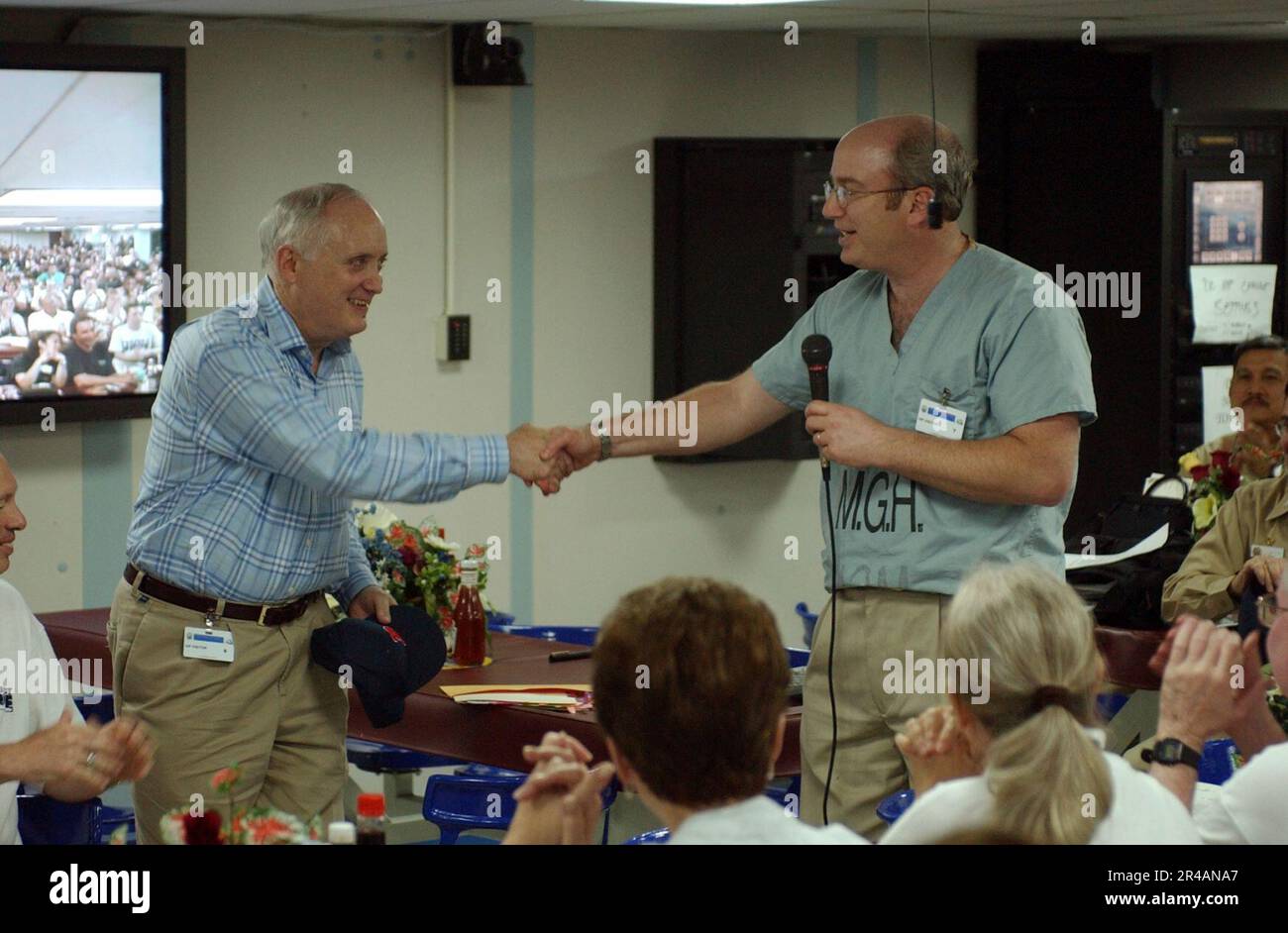 US Navy CEO of the non-governmental organization Project Hope, Dr. John ...