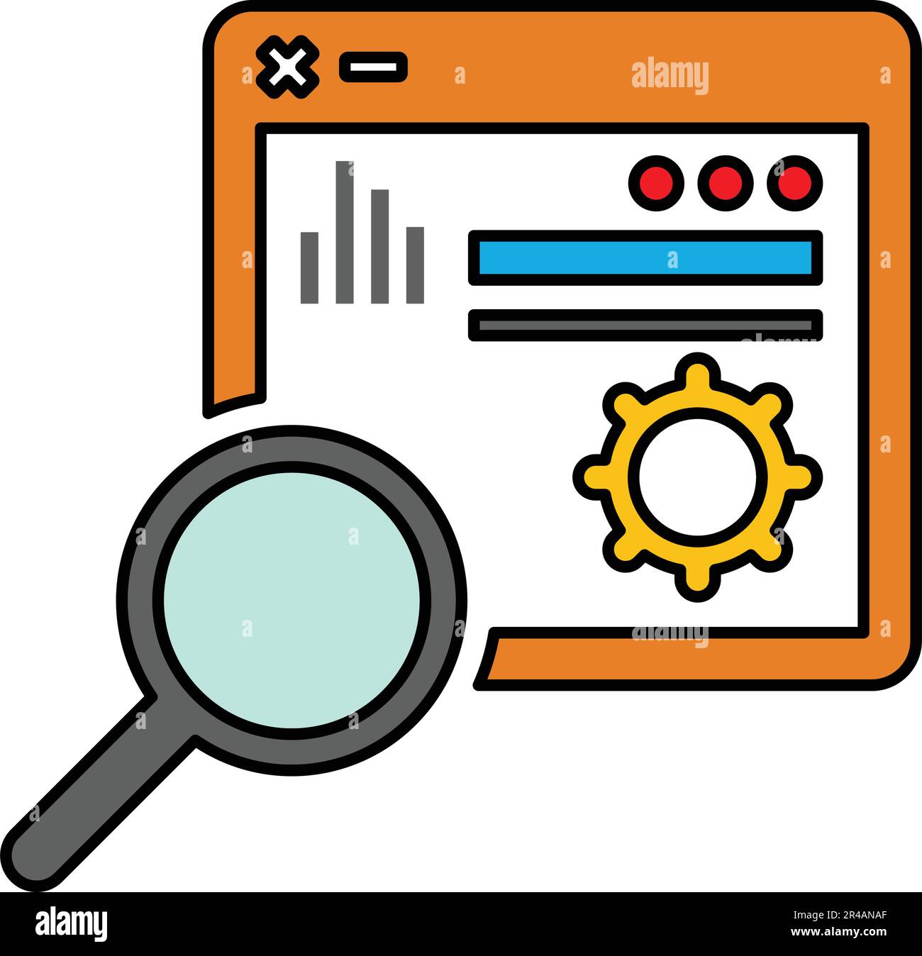 Business research icon - Beautiful vector design. Perfect use for web ...