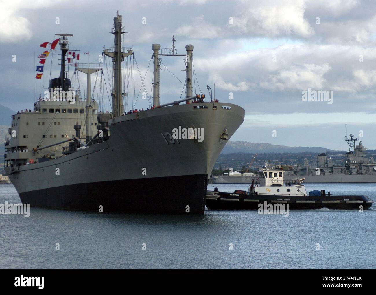 US Navy he Peruvian transport ship Mollendo (ATC 131) enters Pearl ...