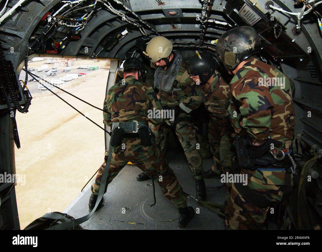 US Navy Sailors assigned to Explosive Ordnance Disposal Mobile Unit Two ...