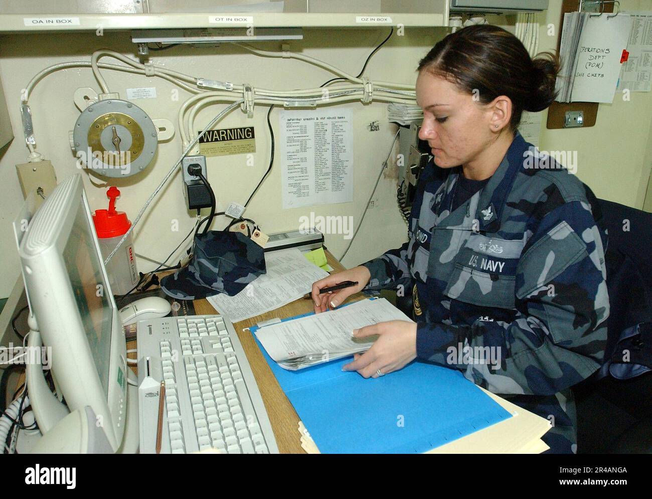 US Navy Yeoman Stock Photo - Alamy