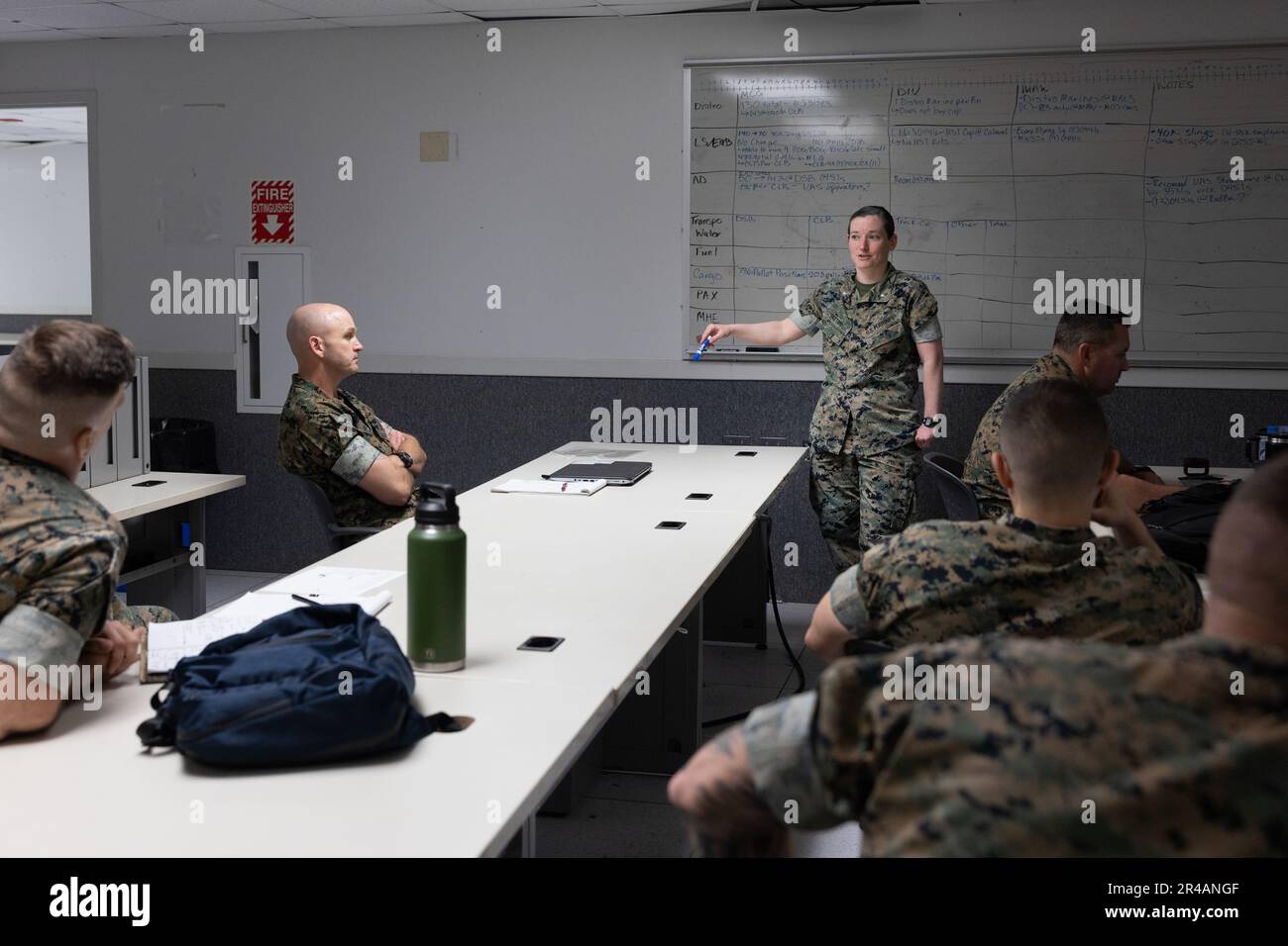 U.S. Marine Corps Lt. Col. Tara Patton, an operations officer with 2nd ...