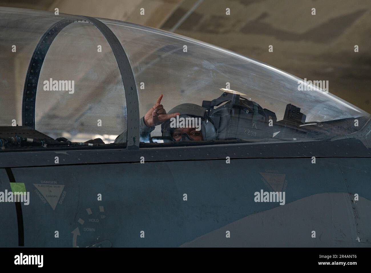 Chief Master Sgt. Ronnie Woods, 18th Wing command chief, prepares for a ...