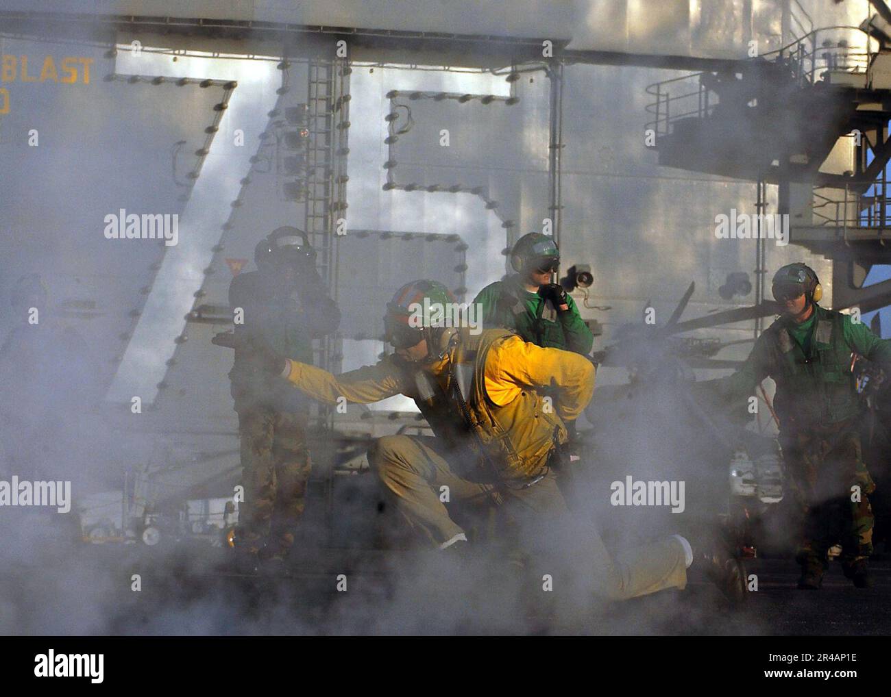 US Navy Aircraft Shooter Stock Photo - Alamy