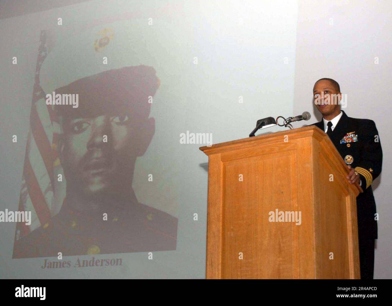 US Navy Commanding Officer of Naval Air Station Whidbey Island Stock ...