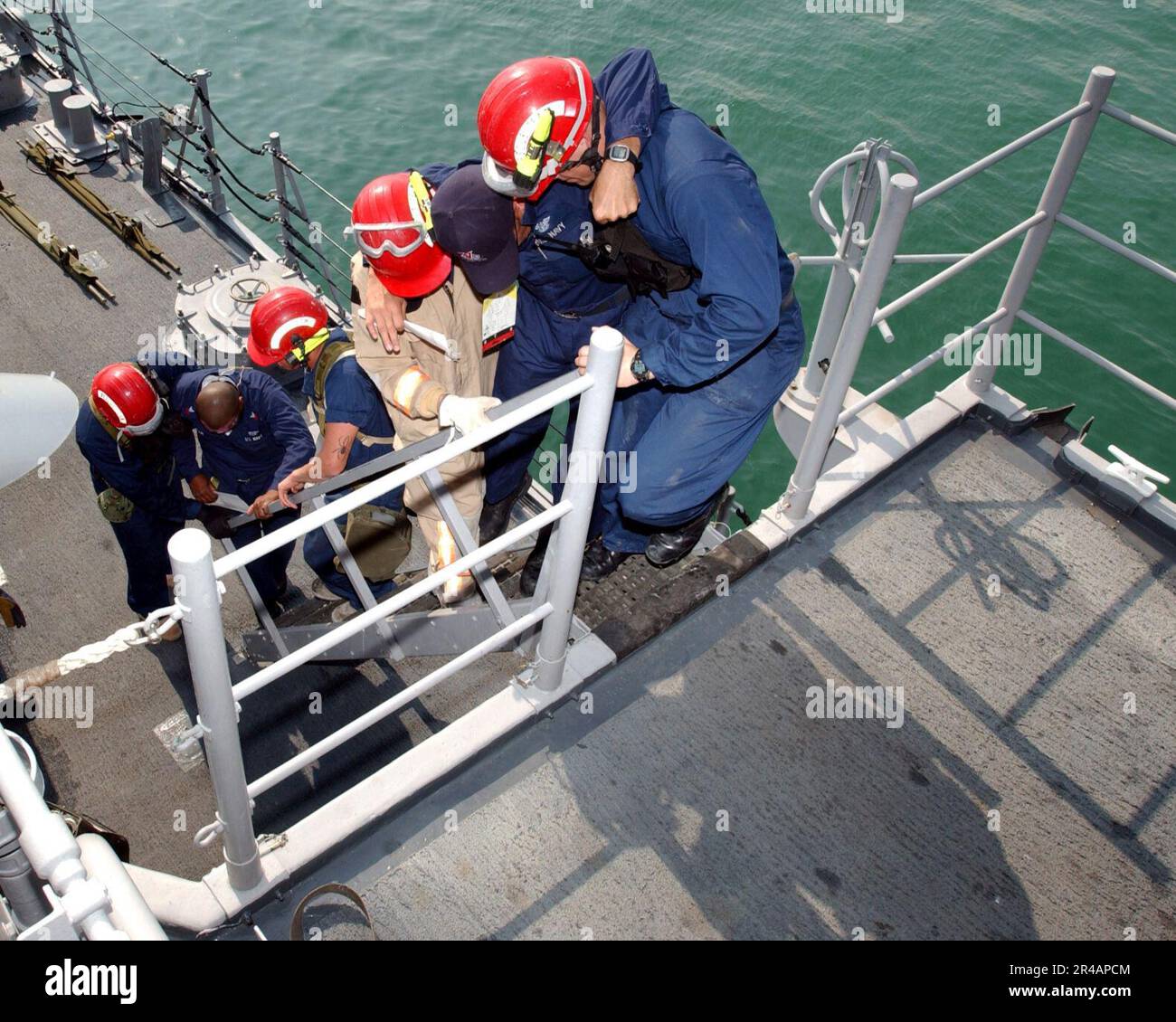US Navy Members of Naval Support Activity (NSA) Bahrain's Emergency ...