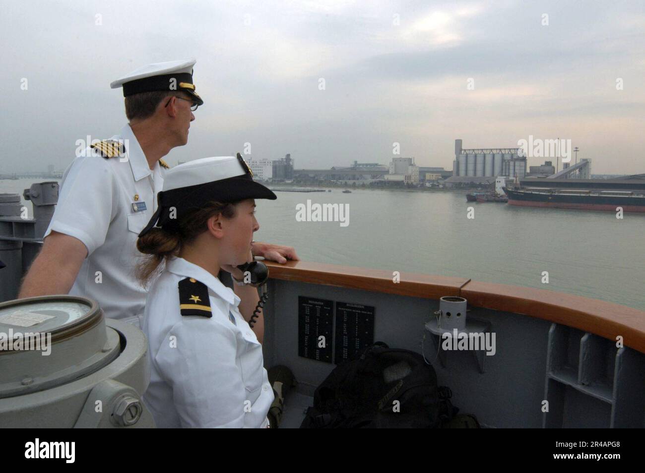 US Navy Commanding Officer, USS Blue Ridge (LCC 19 Stock Photo - Alamy