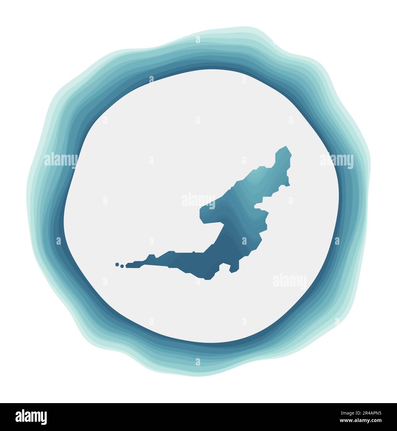 Bequia logo. Badge of the island. Layered circular sign around Bequia ...