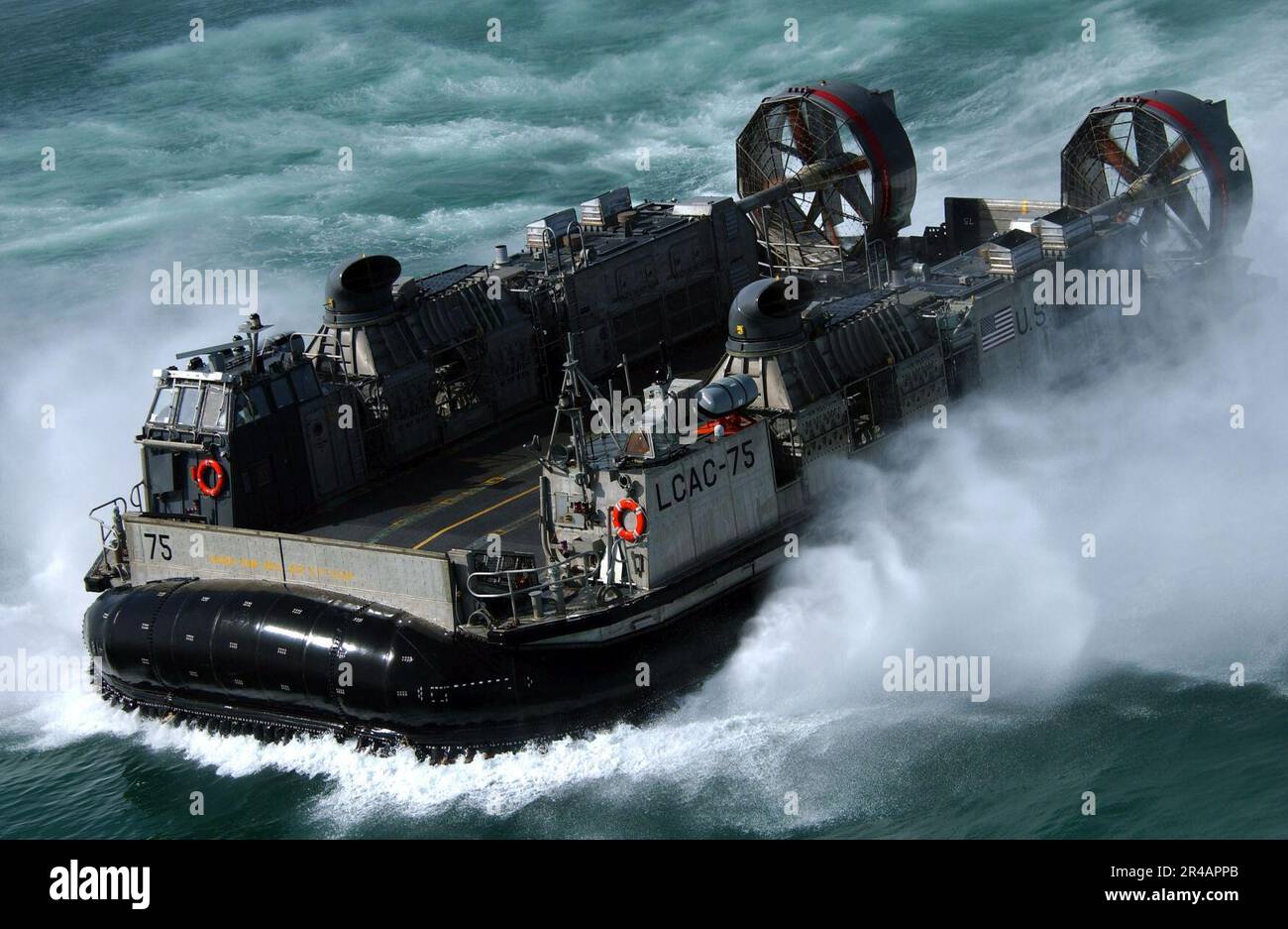 US Navy A Landing Craft Air Cushion (LCAC) assigned to Assault Craft ...