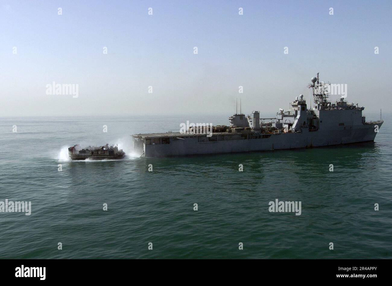 US Navy A Landing Craft Air Cushion (LCAC) assigned to Assault Craft ...
