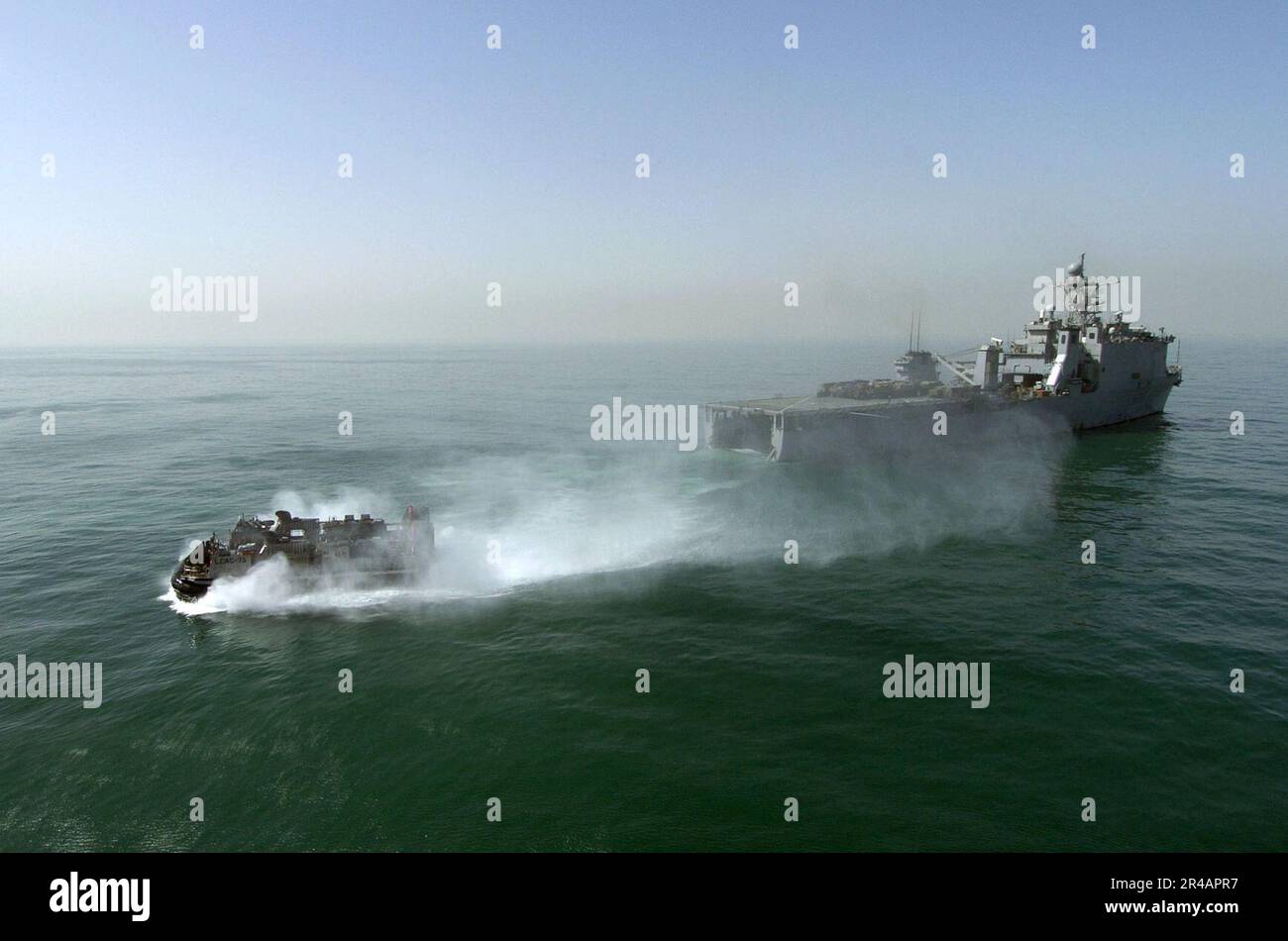 US Navy A Landing Craft Air Cushion (LCAC) assigned to Assault Craft ...