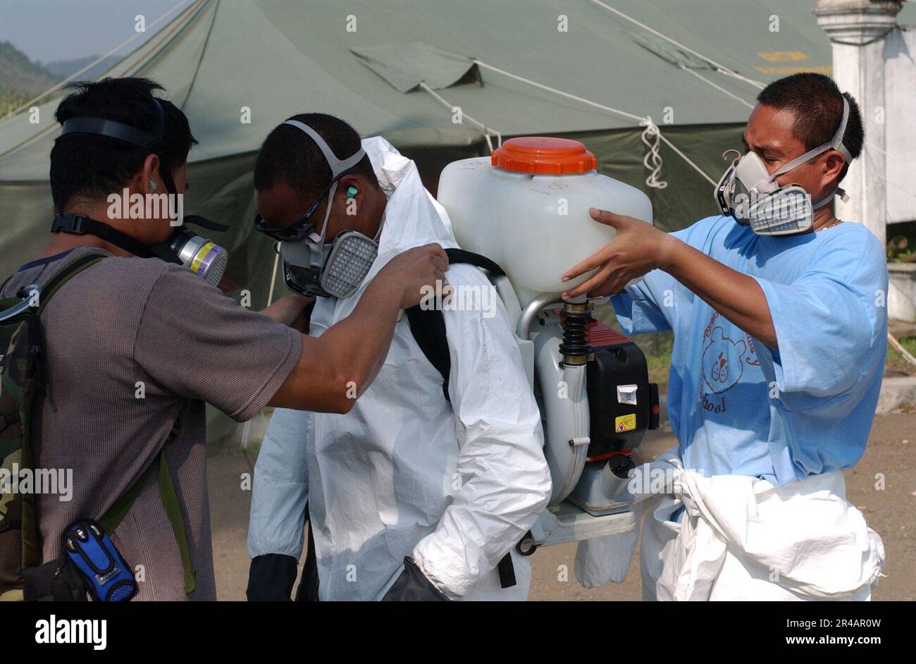 US Navy Chief Hospital Corpsman left, and Hospital Corpsman 2nd Class ...