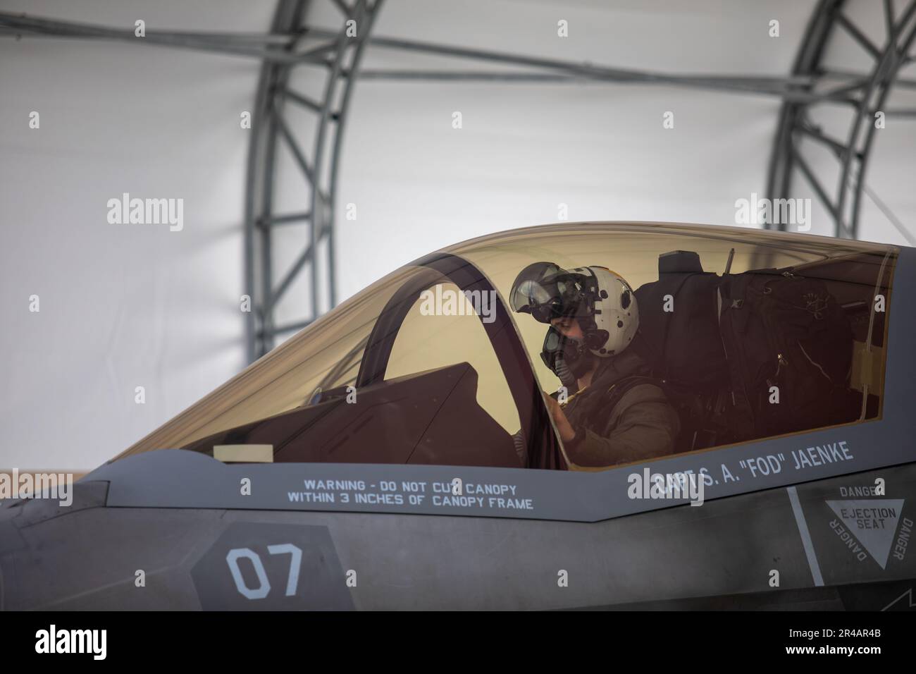 U.S. Marine Corps Capt. Addison Dishart, a pilot with Marine Fighter ...