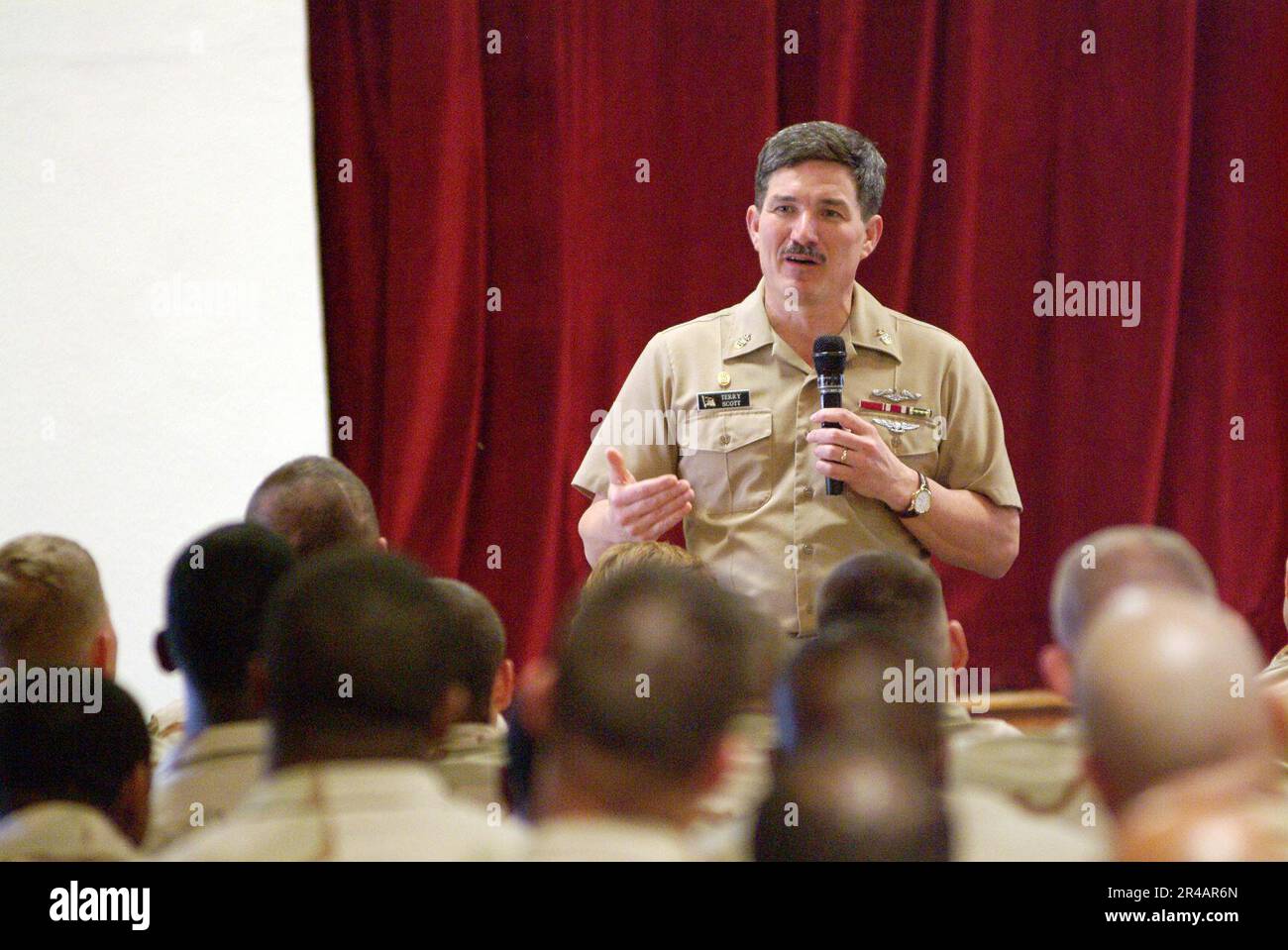 US Navy Master Chief Petty Officer of the Navy (MCPON) Terry Scott ...