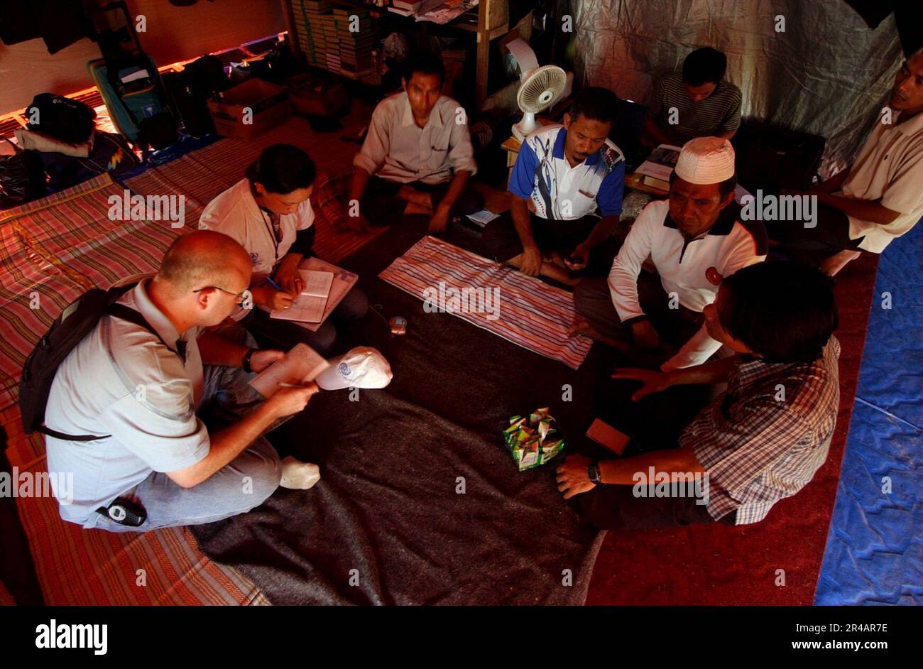 US Navy Hospital Corpsman 1st Class left, assigned to Navy ...