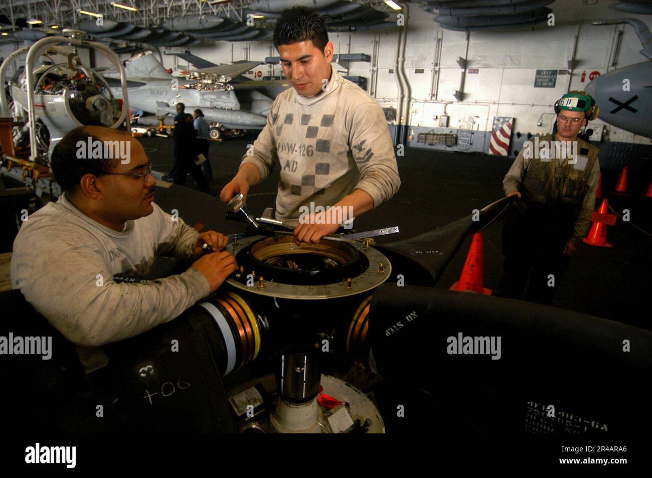 US Navy AD2 left, AD2 center, and AD2 all assigned to the Seahawks of ...