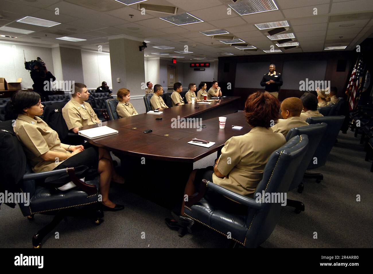 US Navy Chief of Naval Operations Command Master Chief Robert Carroll ...
