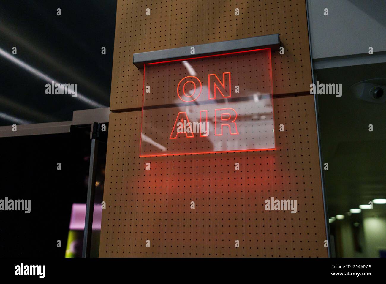 An on air sign for television station or radio Stock Photo - Alamy