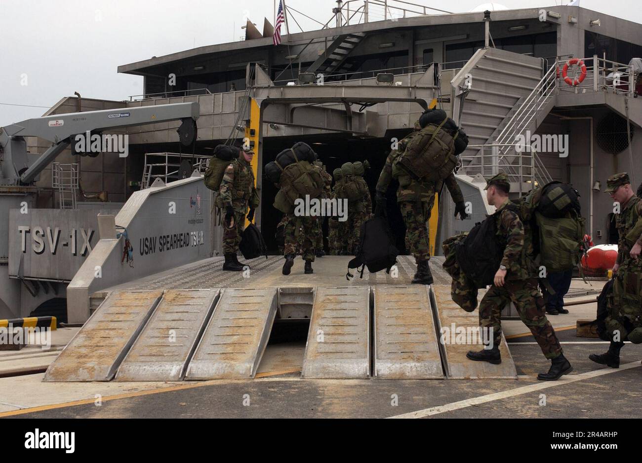 US Navy U.S. Army Soldiers assigned to C Troop, 1st Squadron, 1st U.S ...
