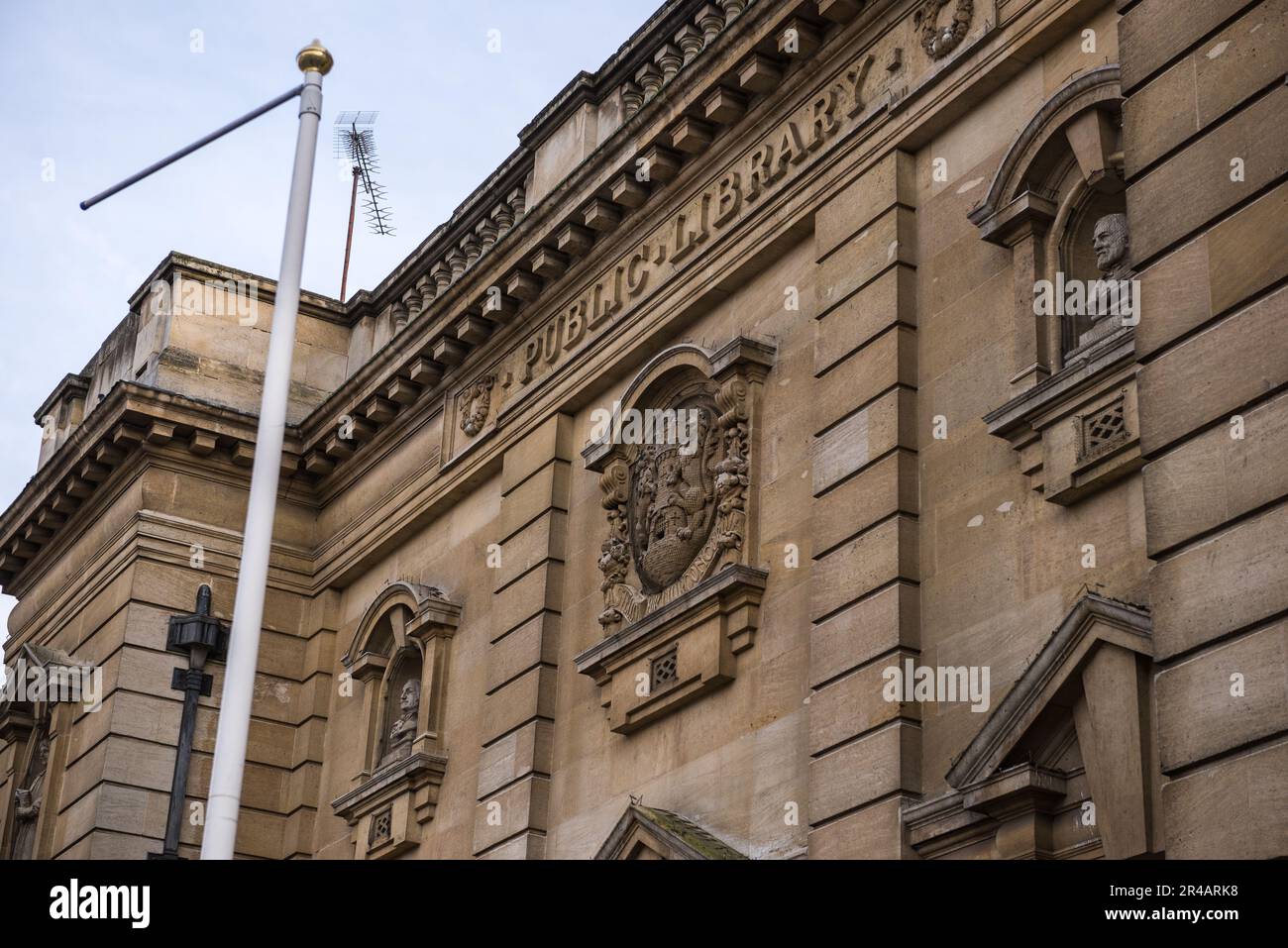 An old, historic building in the town of Northampton, United Kingdom ...
