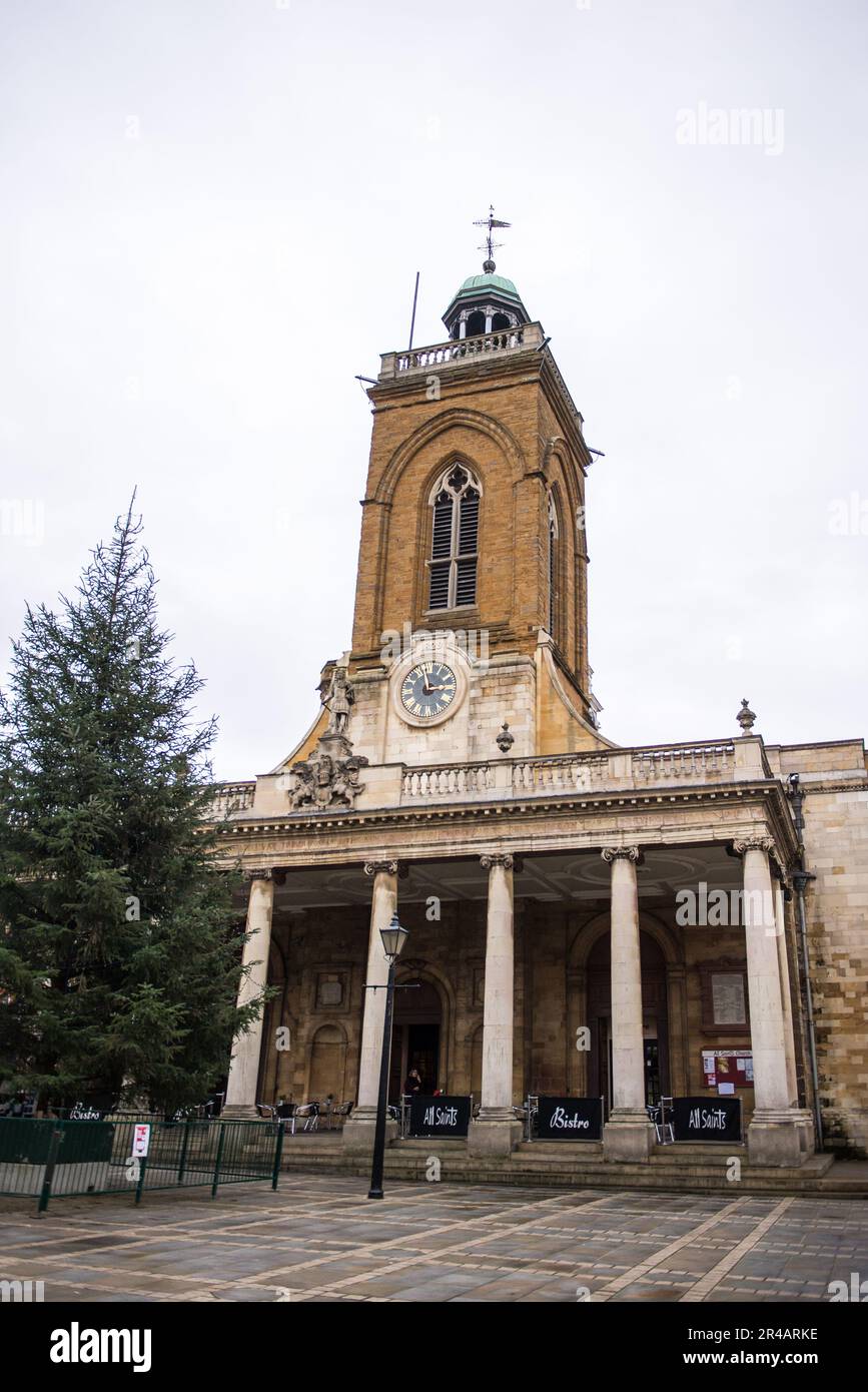 The old historic All Saints' Church, Northampton, United Kingdom Stock ...