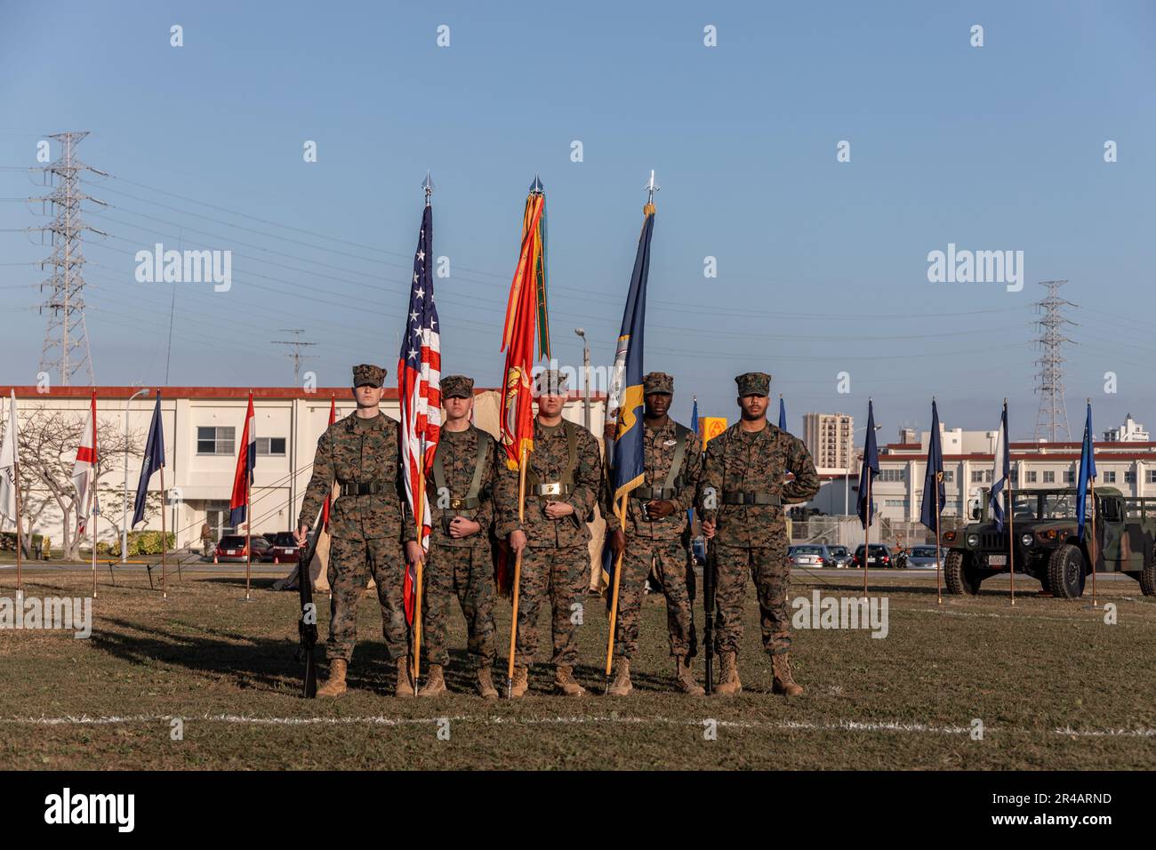 U.S. Marines and a Sailor with the 3rd Marine Logistics Group (MLG ...