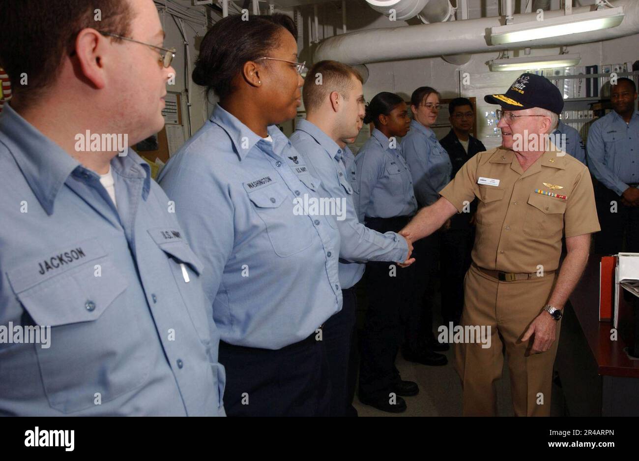 US Navy Commander, Naval Supply System Command, Rear Adm. Dan Stone ...