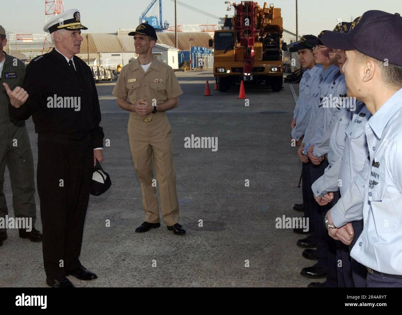US Navy Commander, U.S. Pacific Command, Adm. William J. Fallon speaks ...