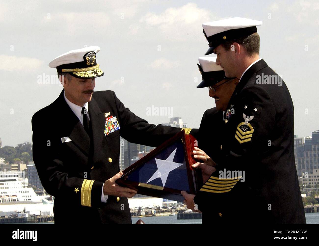 US Navy Commander, Carrier Strike Group Fifteen (CSG-15), Rear Adm ...