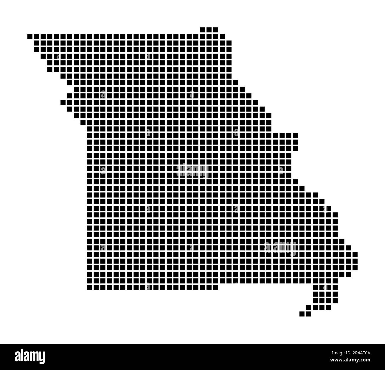Missouri Map Map Of Missouri In Dotted Style Borders Of The Us State Filled With Rectangles