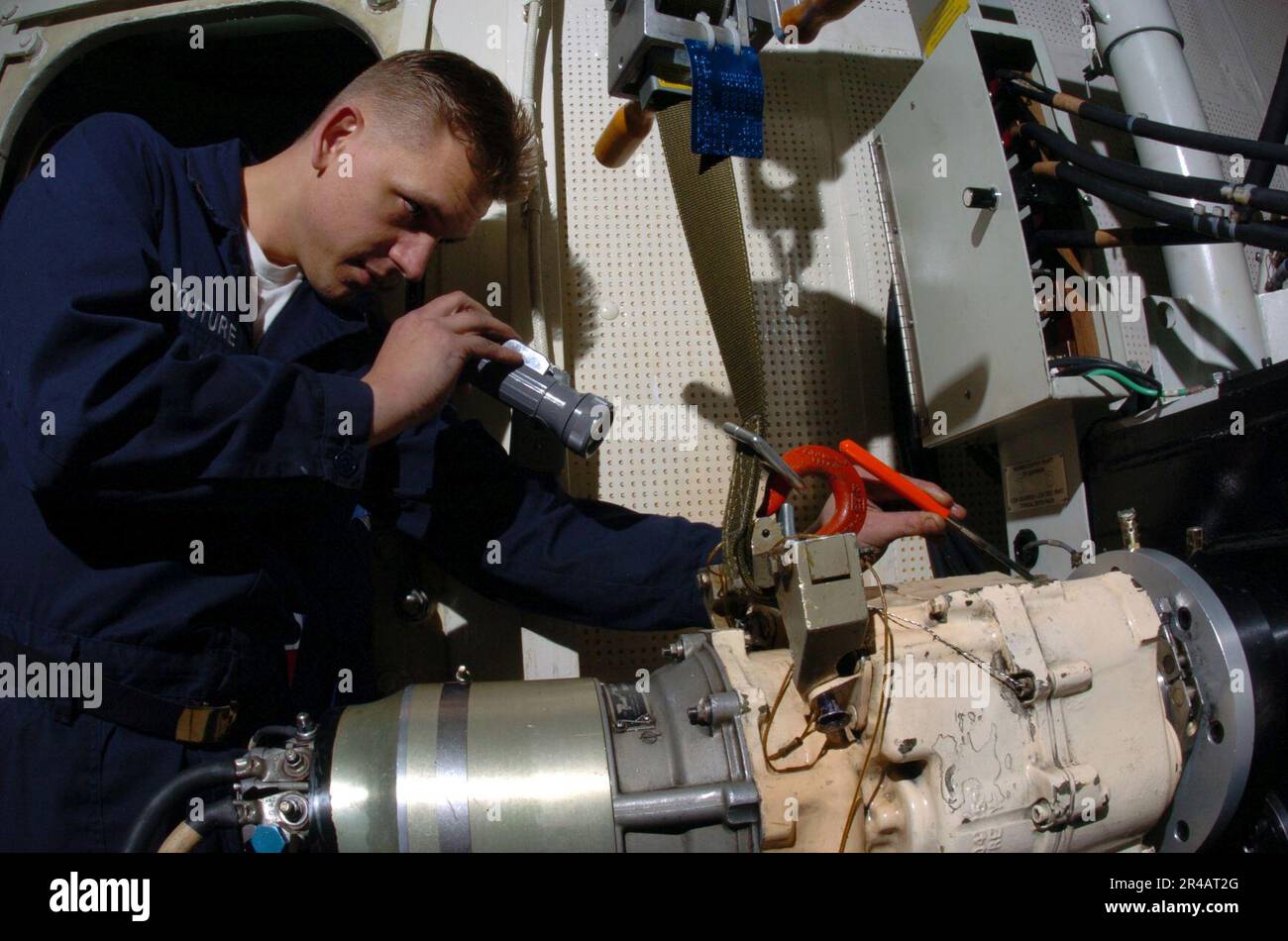 US Navy Aviation Electrician's Mate 3rd Class assigned to the IM4 ...