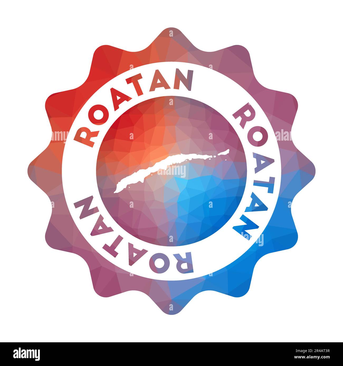 Roatan map background Stock Vector Images - Alamy
