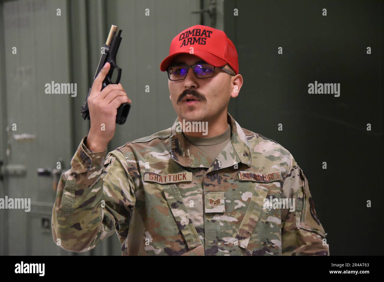 U.S. Air National Guard Staff Sgt. Jakob Shattuck, a Combat Arms ...