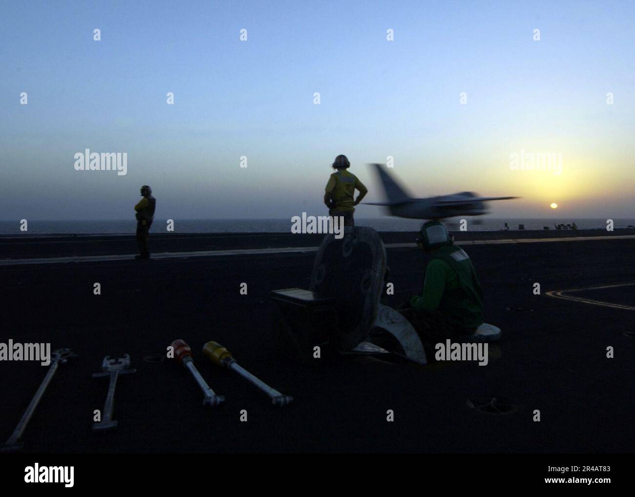 US Navy An S-3B Viking launches from the flight deck of the Nimitz ...