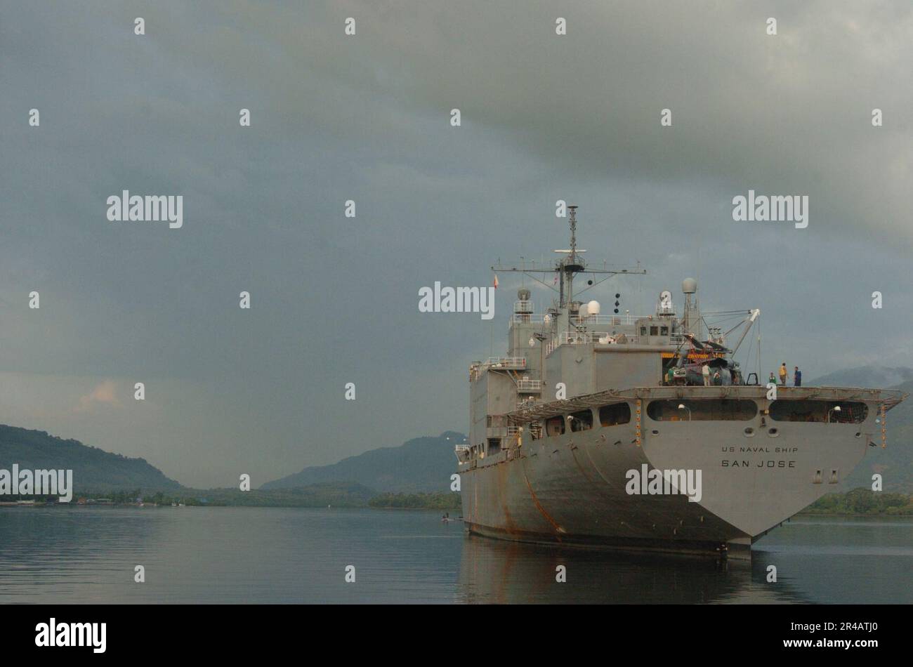 US Navy The Military Sealift Command (MSC) combat support ship USNS San ...