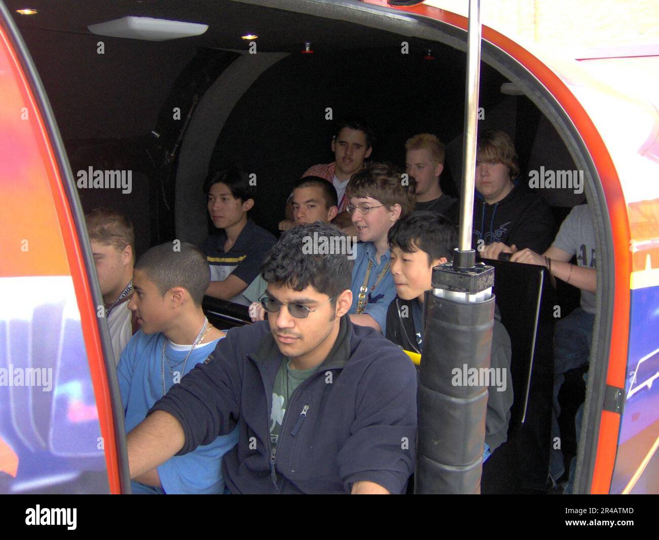 US Navy South Grand Prairie High School students prepare for their turn ...