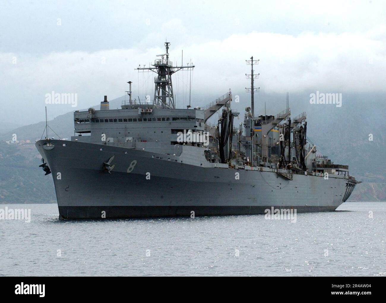 US Navy The Military Sealift Command (MSC) fast combat support ship USNS Arctic (T-AOE 8 ...