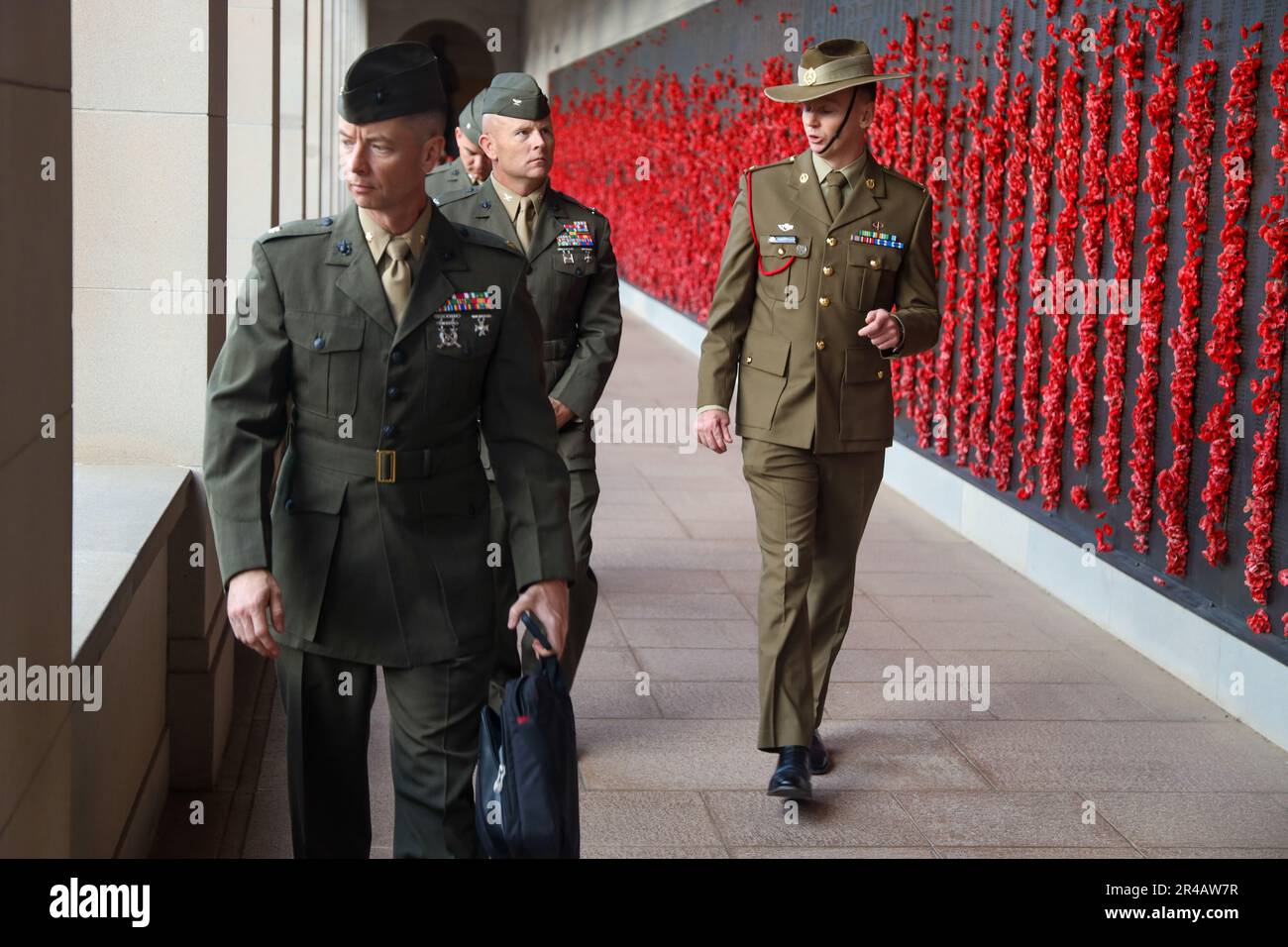 U.S. Marines with Marine Rotational Force - Darwin 23, and Maj. Todd O ...