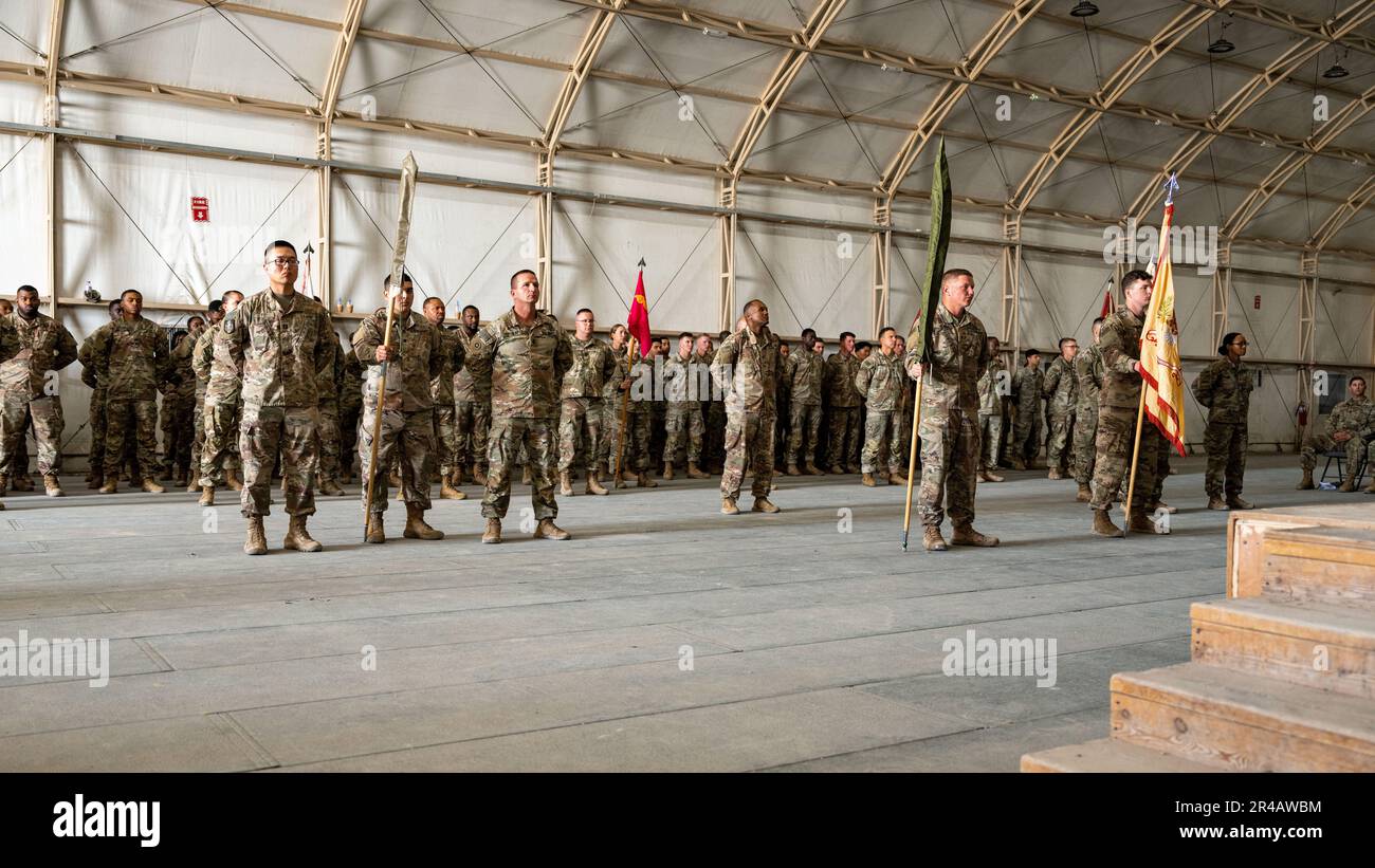 U.S. Army Soldiers with the Combat Sustainment Support Battalions stand ...