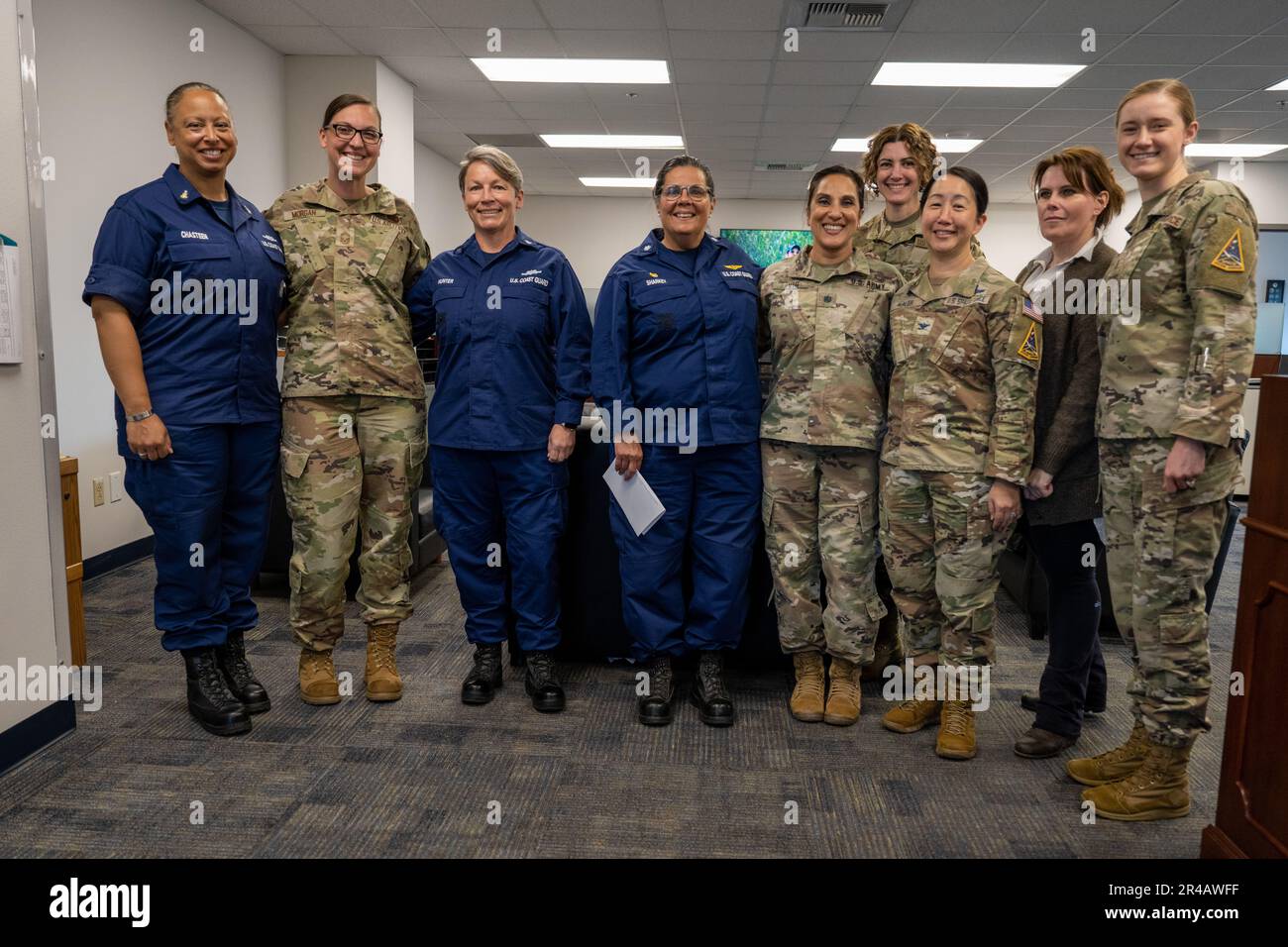 U.S. Coast Guard Cmdr. Lisa Sharkey, commanding officer of Base Los ...