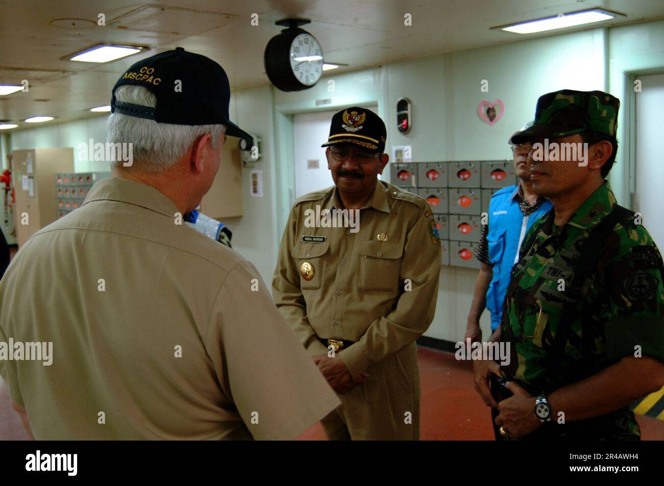 US Navy Commander, Task Force Group 73.1, Commodore Timothy McCully ...